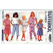 Butterick 4887 Classics Pattern Childrens Vintage Girls Top, Pants, Sh ...