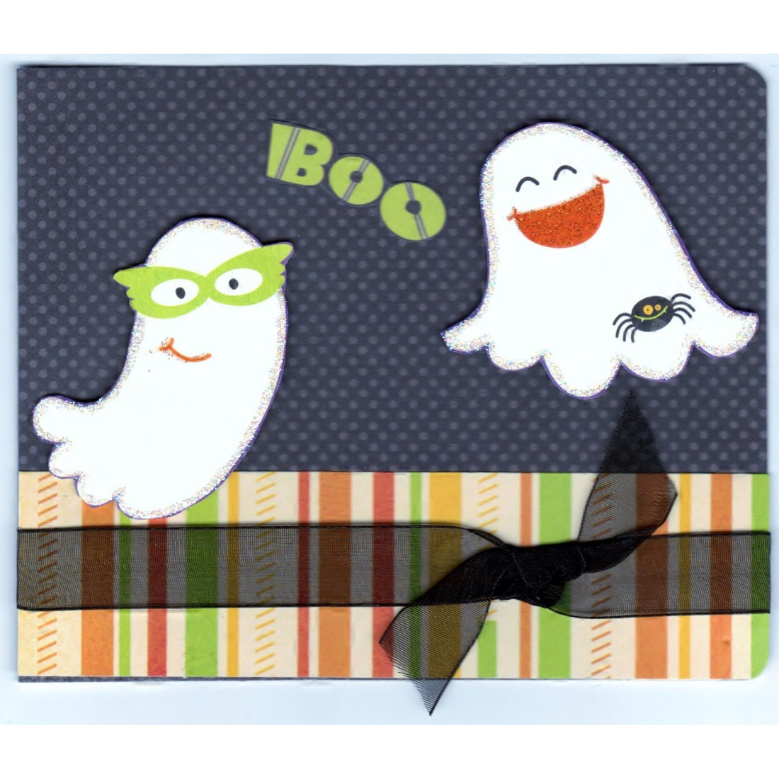 Halloween Boo Handmade Good Greeting Supply Card CLEARANCE – SharPharMade