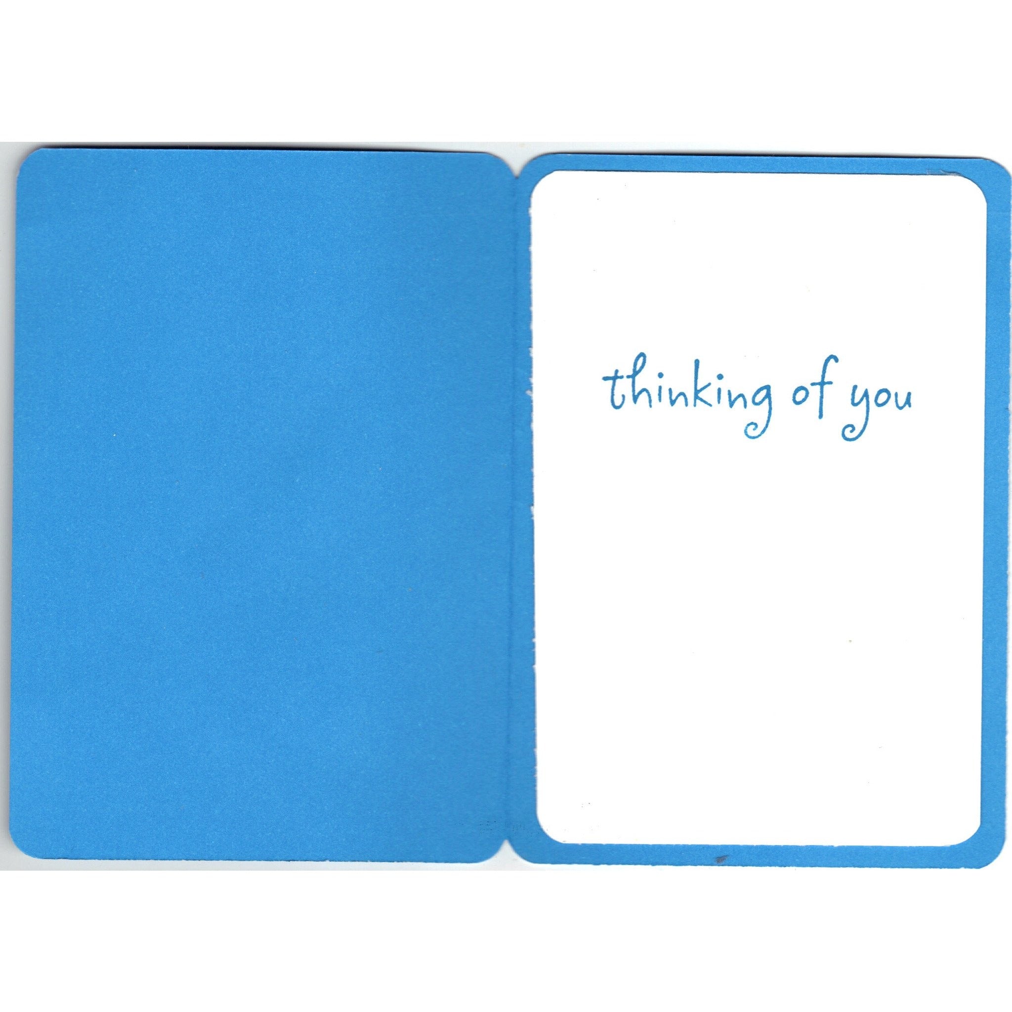 Joy Blue Flowery Handmade Good Greeting Supply Card CLEARANCE ...