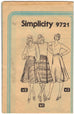 Simplicity 9721 Pattern Vintage Front-Wrap Skirt – SharPharMade